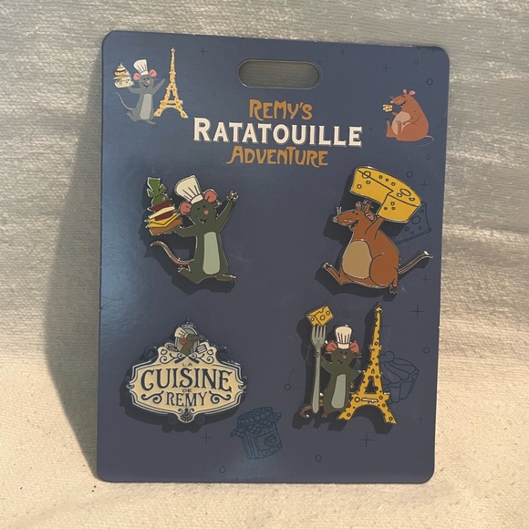 Disney | Other | Pins Remys Ratatouille Adventure French Ride Epcot ...